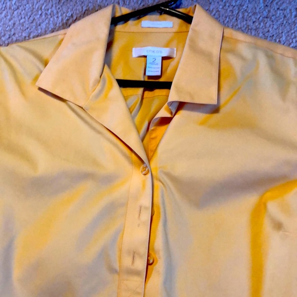Chico's | Tops | Chicos Blouse Sunny Yellow | Poshmark